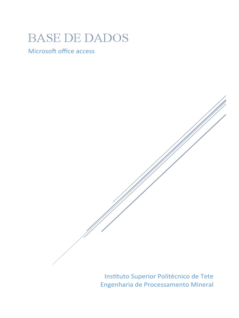 Word (Bases de Dados) | Download grátis PDF | Bancos de dados ...