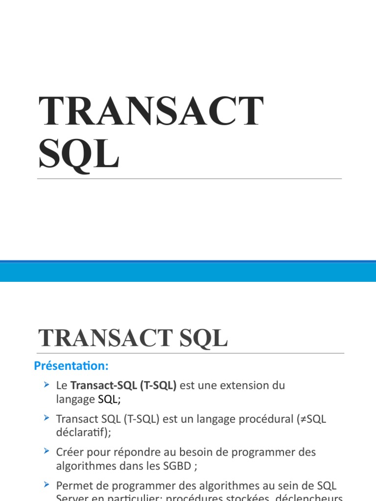 4 Transact Sql Pdf Programmation Informatique Informatique 8858