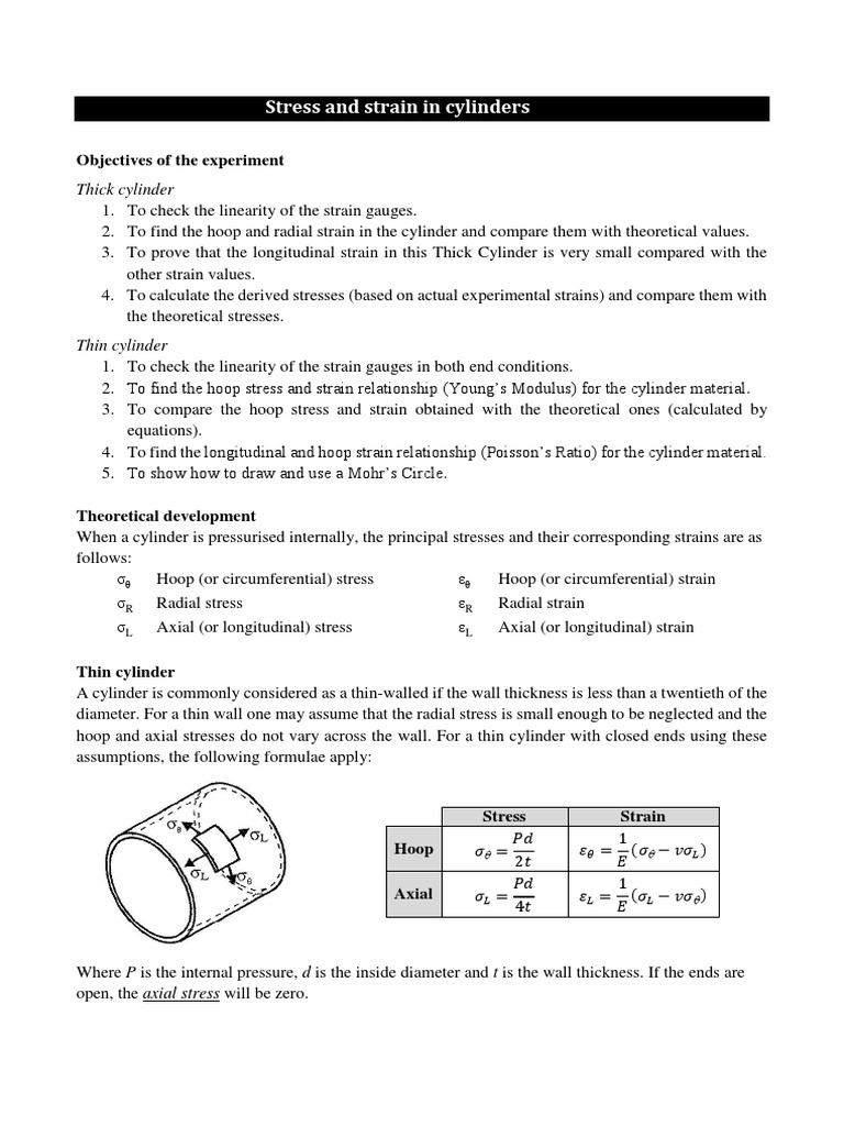 Stress Lab Manual | PDF | Stress (Mechanics) | Applied And ...