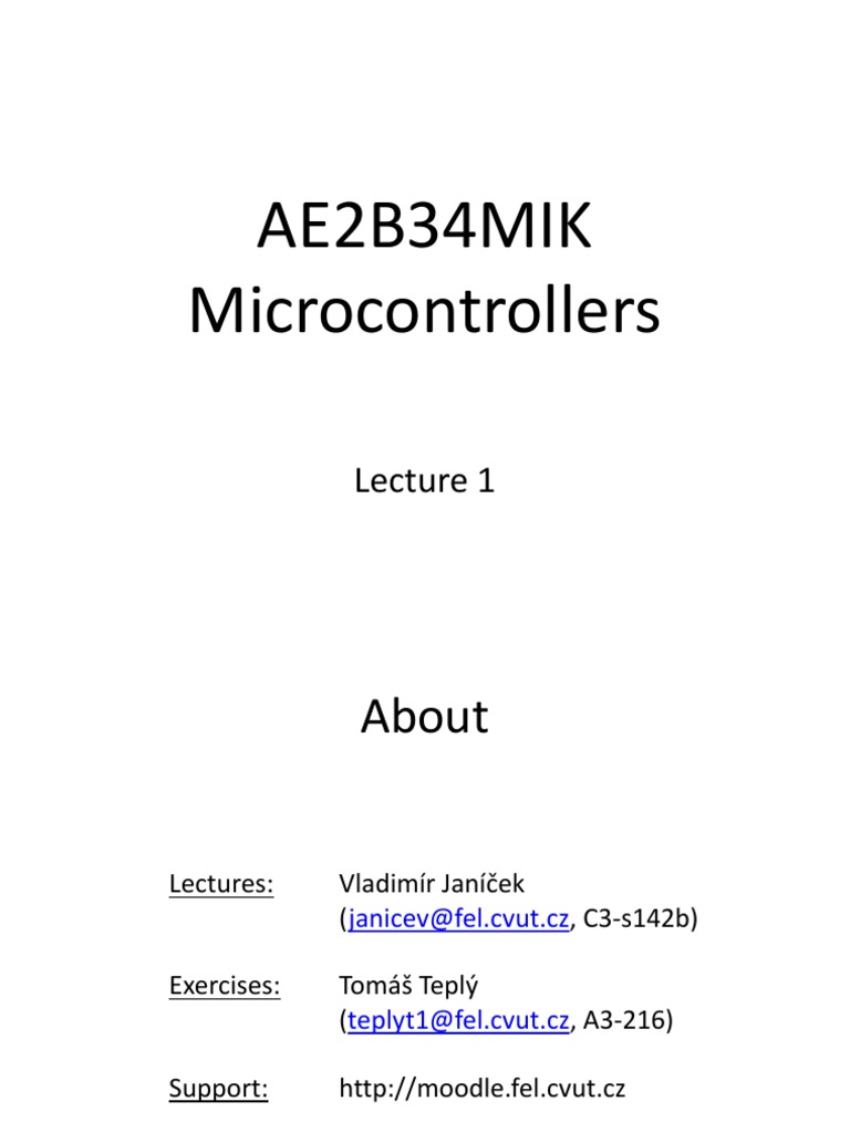 01 Mik Eng | PDF | Microcontroller | Central Processing Unit