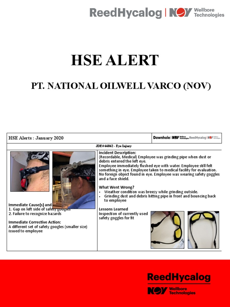 Hse Alert: Pt. National Oilwell Varco (Nov) | PDF