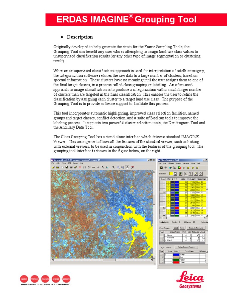 IMAGINE Grouping Tool | PDF | Geographic Information System ...
