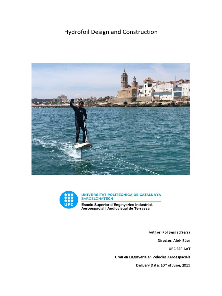 Hydrofoil Design and Construction | PDF | Flight Dynamics (Fixed Wing ...
