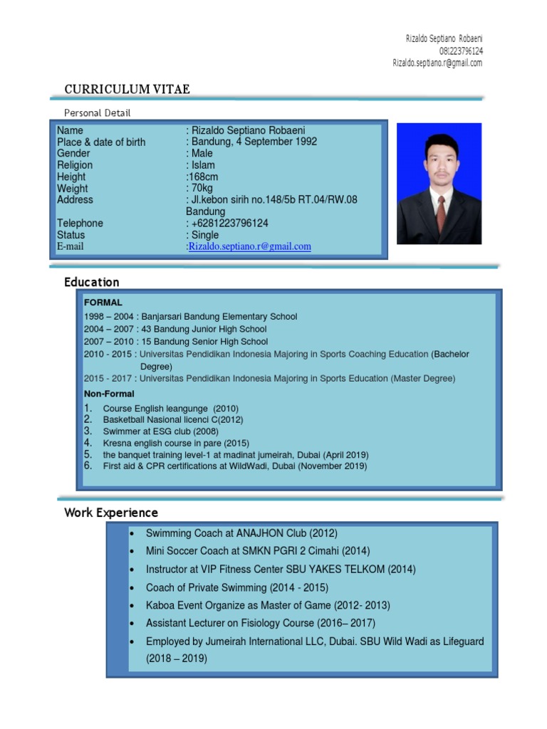 Curriculum Vitae Aldo | PDF