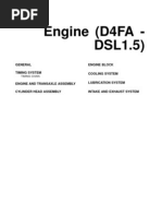 Hyundai D4BA, D4BB, D4BH and D4BF Engines Bolt Torque Spec | PDF