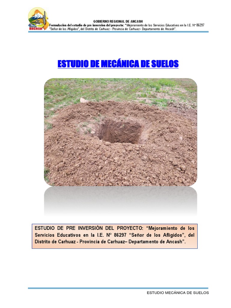 Estudio de Mecánica de Suelos | PDF | Fundación (Ingeniería) | glaciar