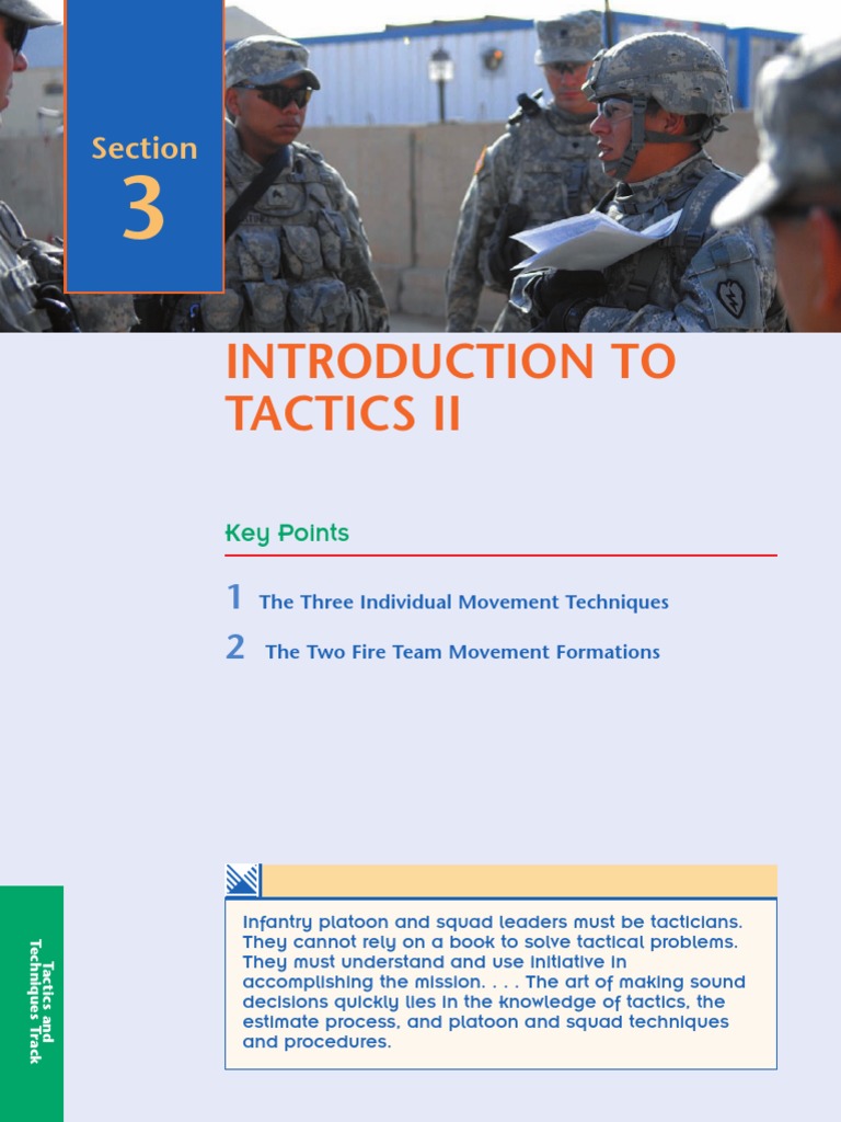 Introduction To Tactics Ii: Section | PDF | Military Tactics | Infantry