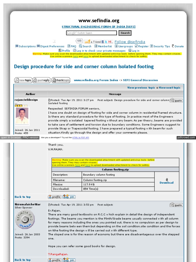 Design Procedure For Side and Corner Column Isolated Footing | PDF ...