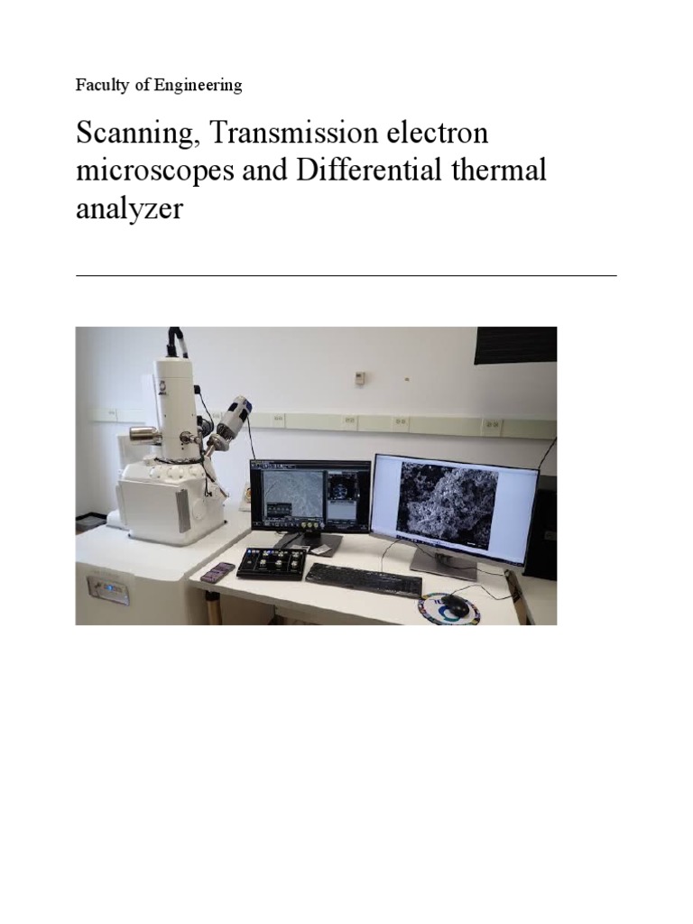 SEM and TEM Microscopes | PDF | Scanning Electron Microscope ...