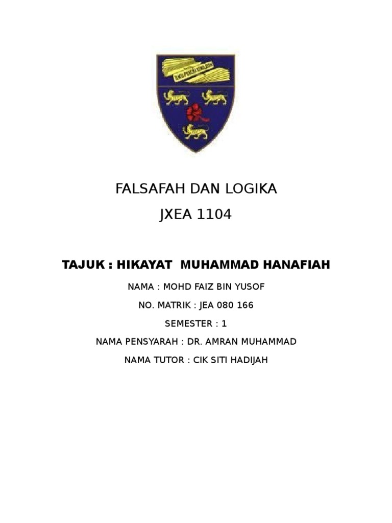 Hikayat Muhammad Hanafiyyah: Analisis Sastera | PDF