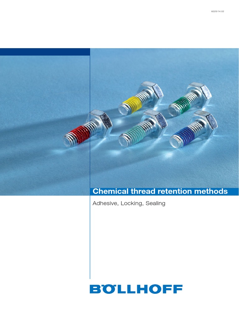 Chemical Thread Retention Methods: Adhesive, Locking, Sealing | PDF ...