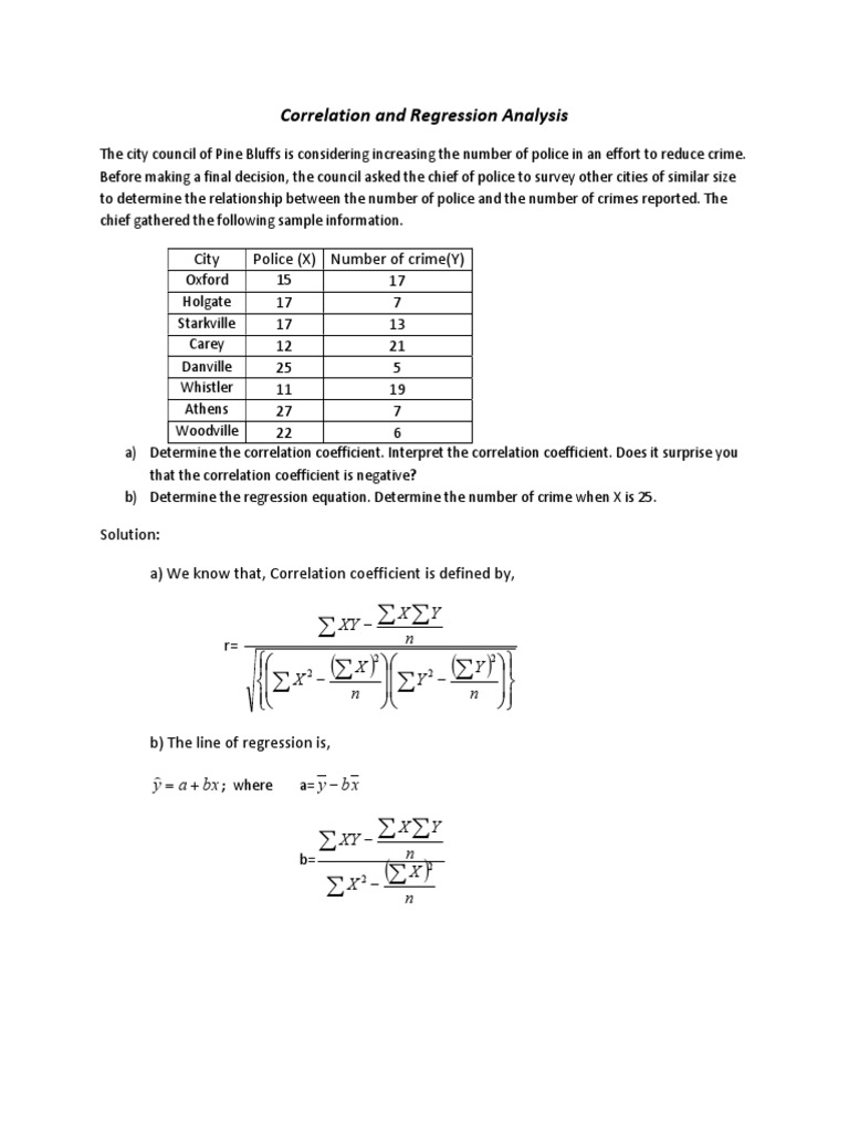 Correlation and Regression | PDF | Correlation And Dependence | Statistical Inference