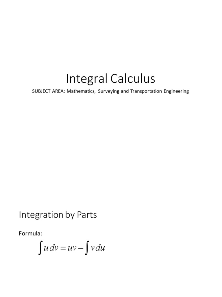Integral Calculus Guide | PDF | Integral | Area