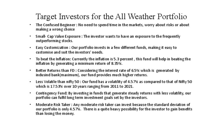 All Weather Portfolio | PDF