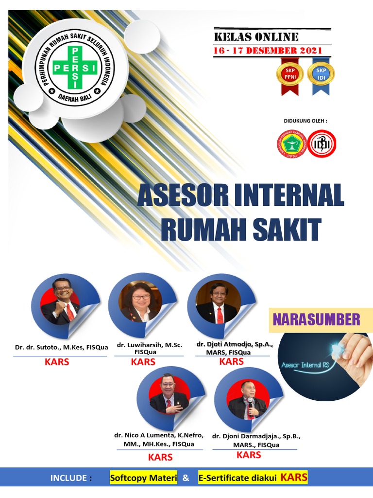 Brosure - Asesor Internal Rumas Sakit Indonesia | PDF