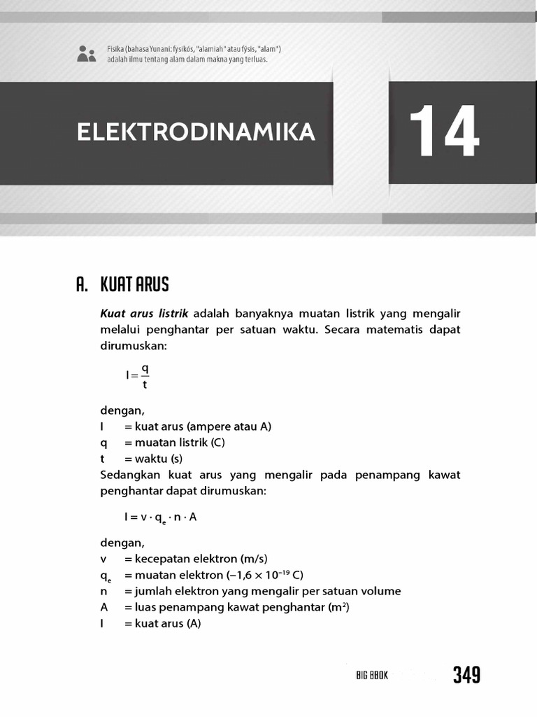 Listrik Arus Searah - Big Book Fisika | PDF