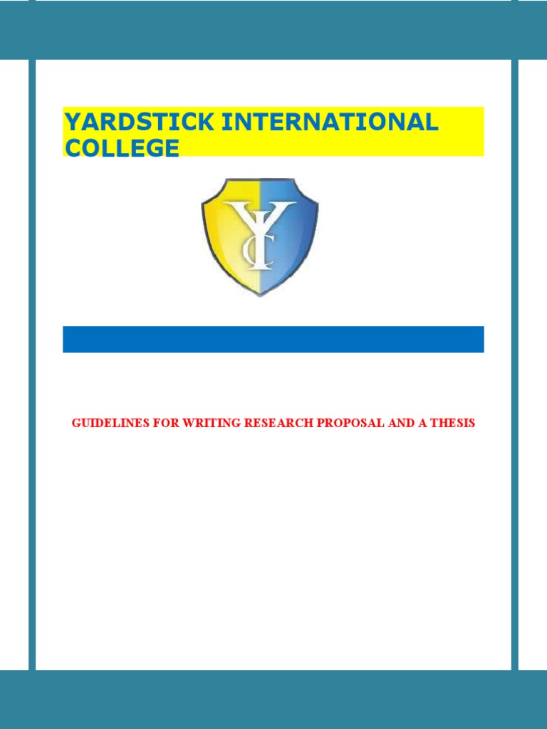 Guidelines For Writing A Thesis or Dissertation Revised | PDF | Thesis | Data Analysis