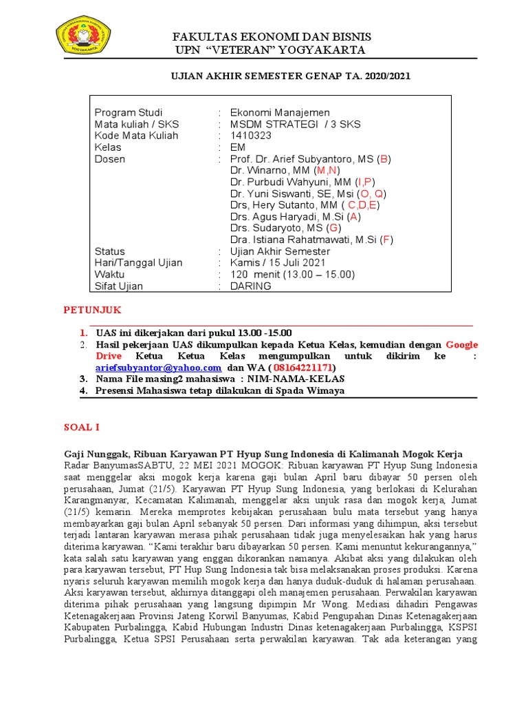 Fixed UAS S1 MSDMS +ver NEW (Arief) | PDF