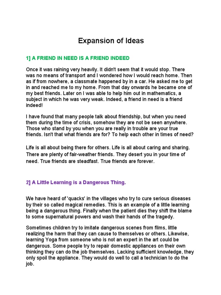 Expansion of Ideas | PDF | Apple | Wheat