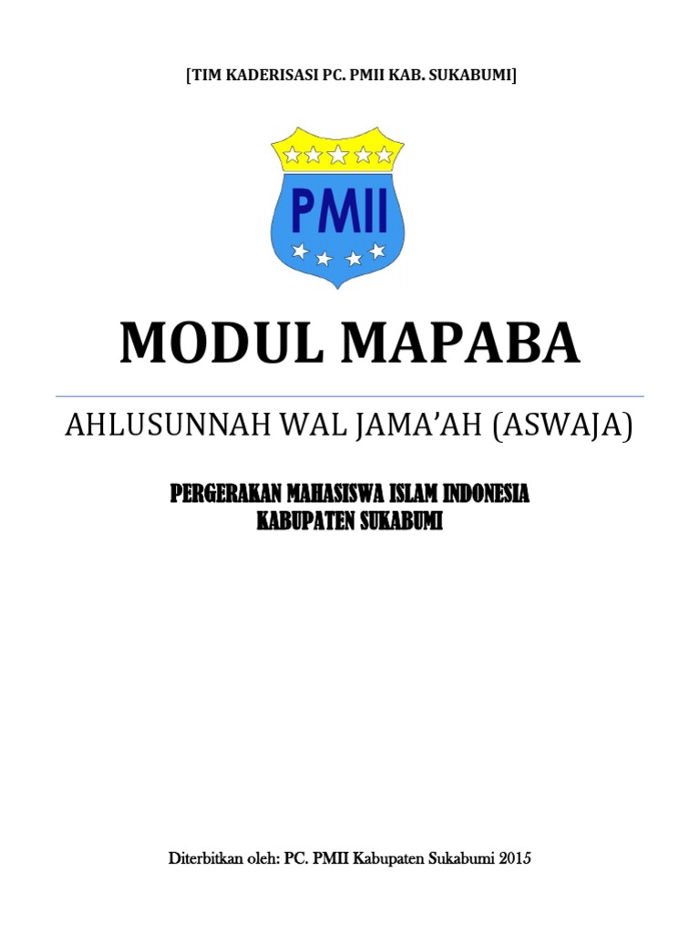 Modul MAPABA Ahlussunnah PMII Sukabumi | PDF