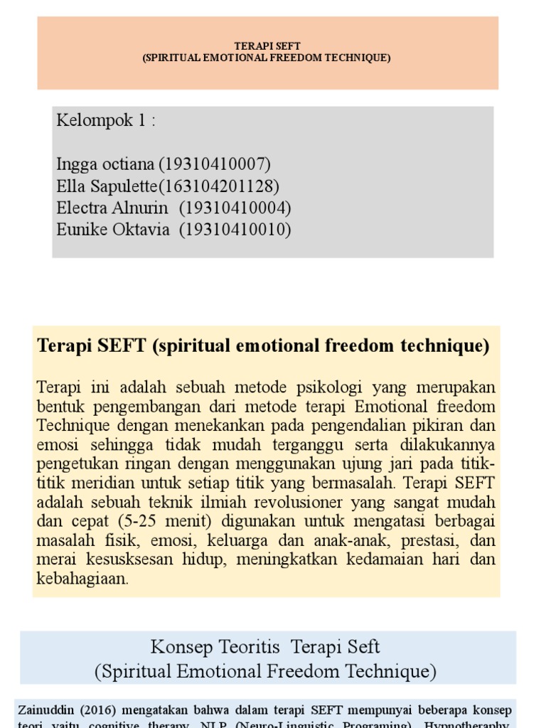 Terapi SEFT untuk Kesehatan Emosional | PDF
