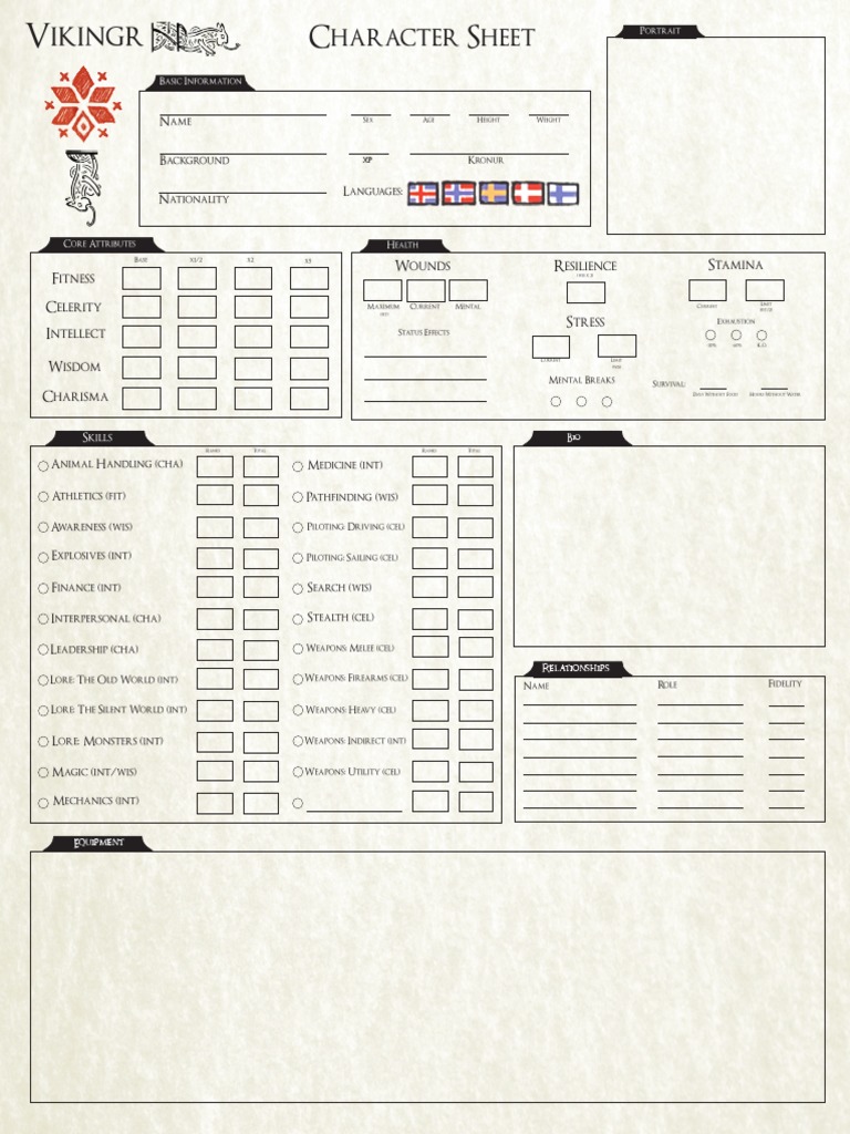 Pathfinder Character Sheet Animal Companion