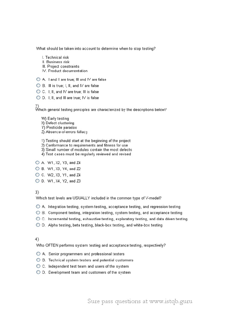 WWW - Istqb.guru ISTQB Question Paper26 | PDF