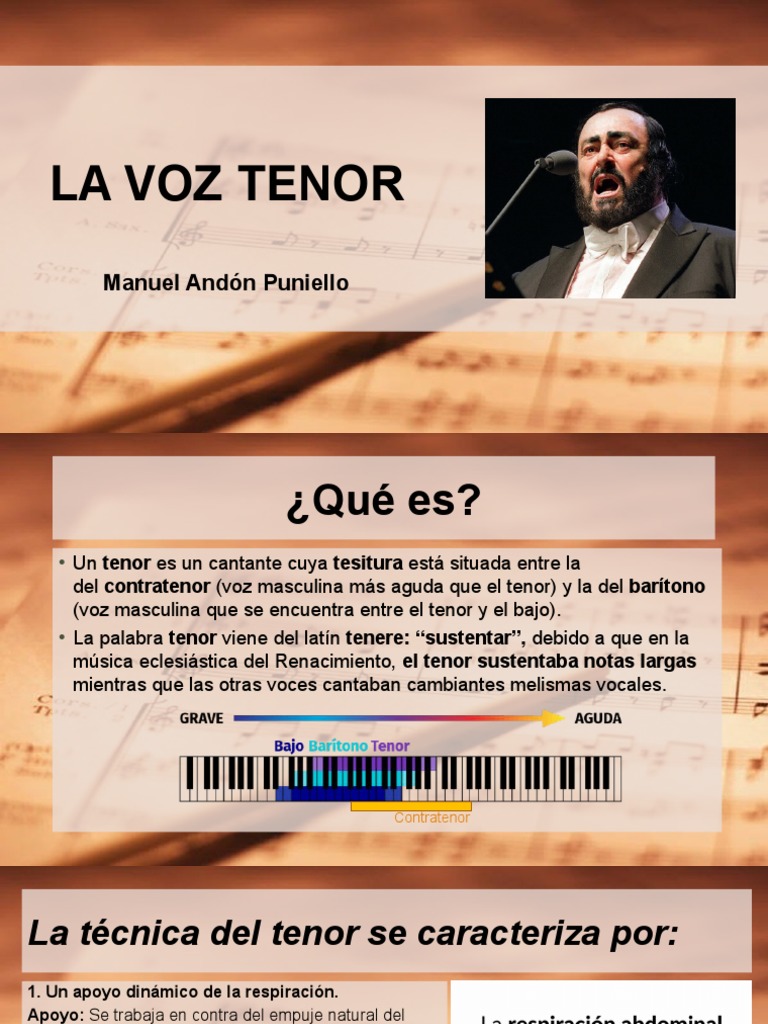 Tenor | PDF | Música vocal | Pitch (Música)