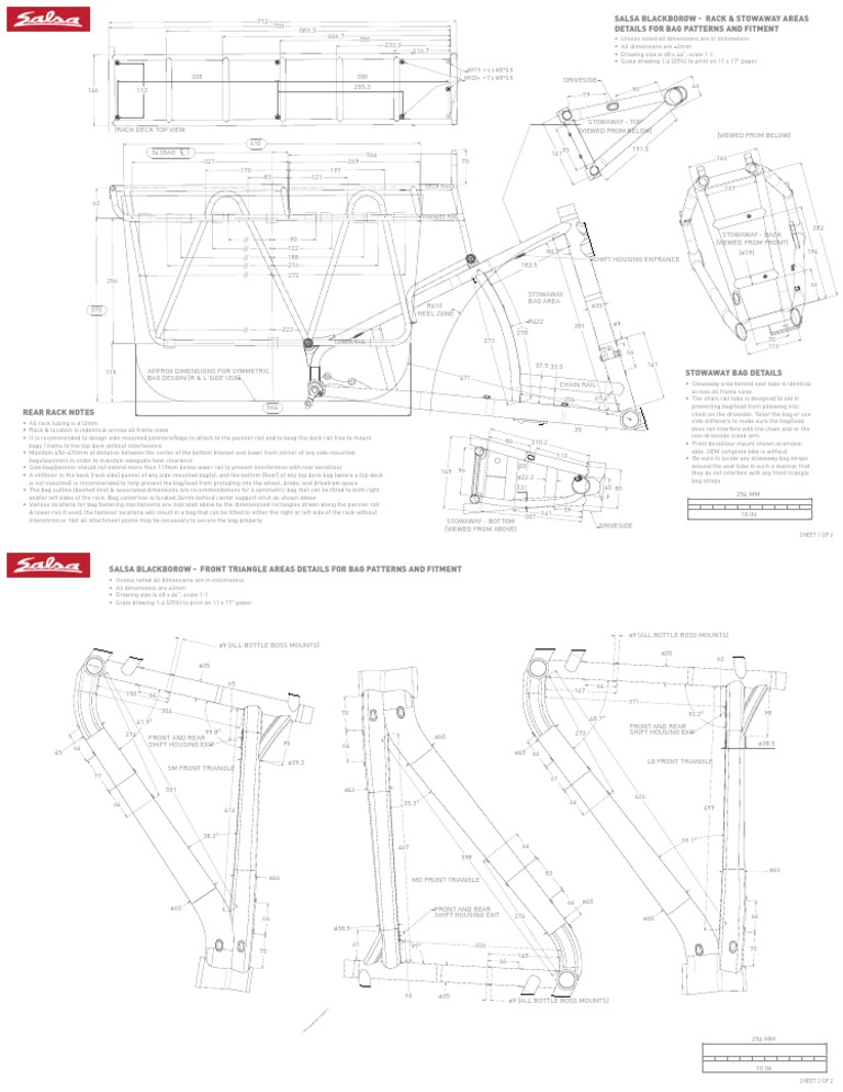 Salsa Blackborow - Rack & Stowaway Areas Details For Bag Patterns and ...