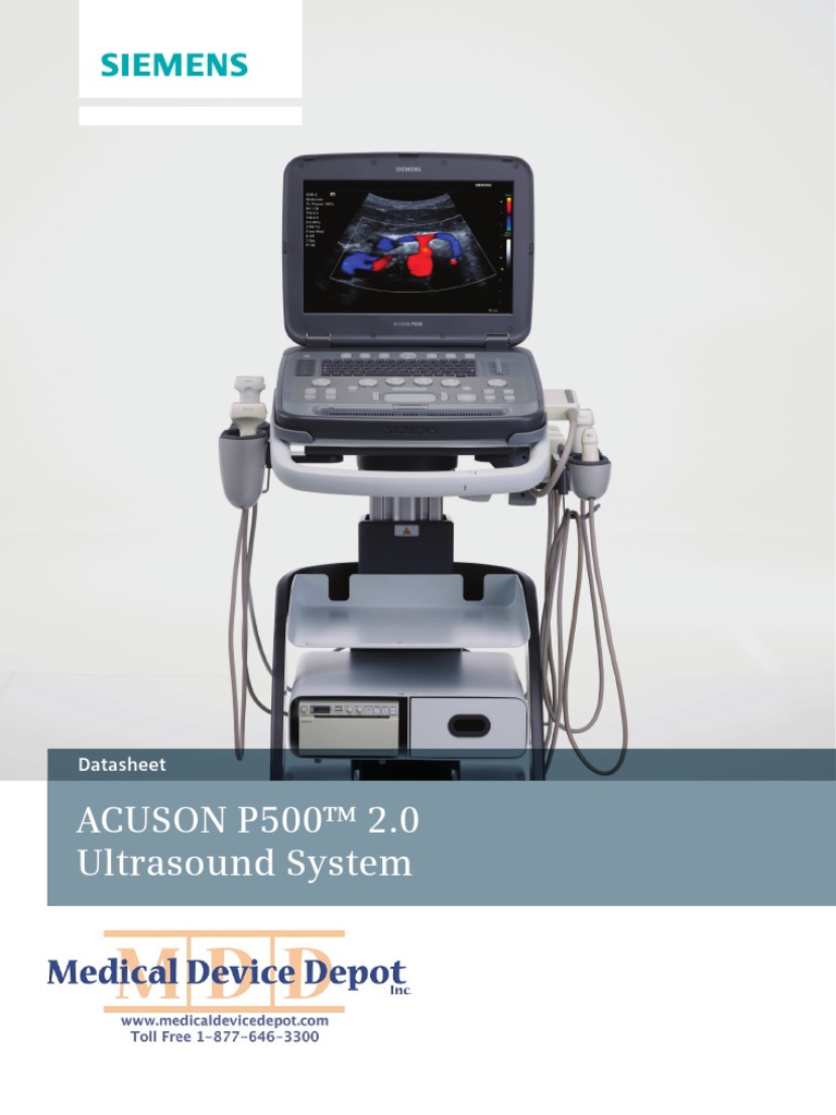 ACUSON P500™ 2.0 Ultrasound System: Datasheet | PDF | Medical ...