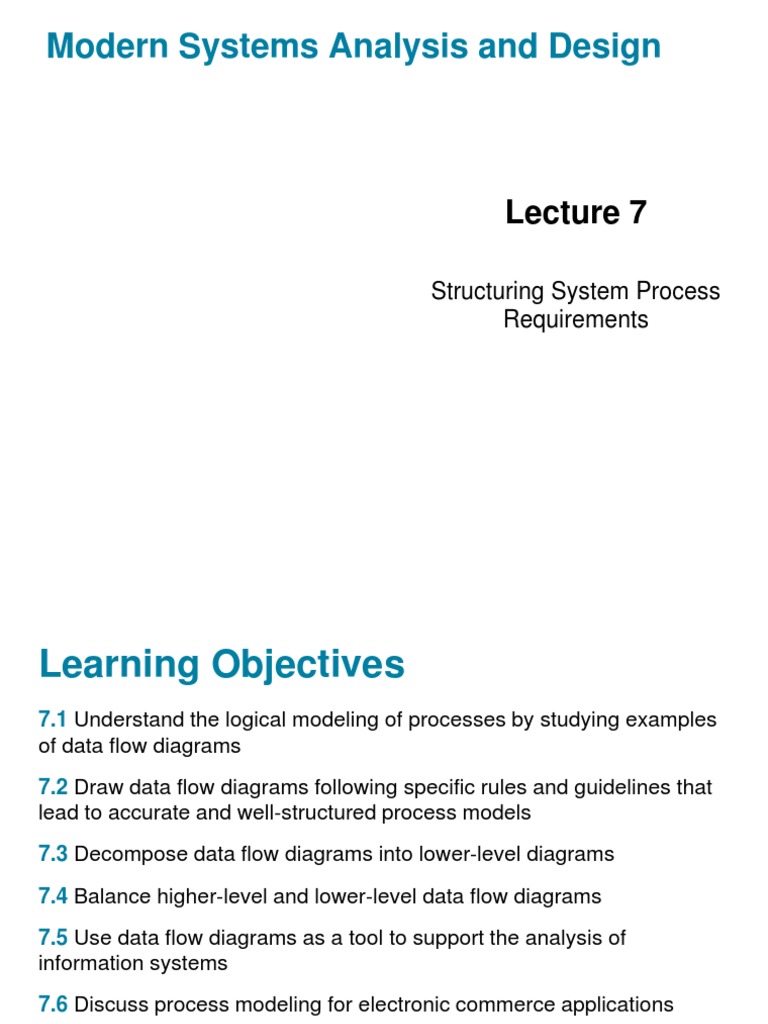 Modern Systems Analysis and Design: Structuring System Process Requirements | PDF | Computing ...