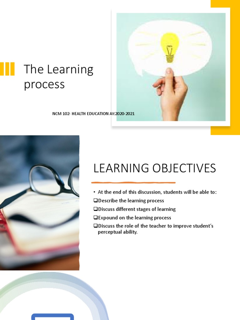 The Learning Process: NCM 102-HEALTH EDUCATION AY:2020-2021 | PDF ...