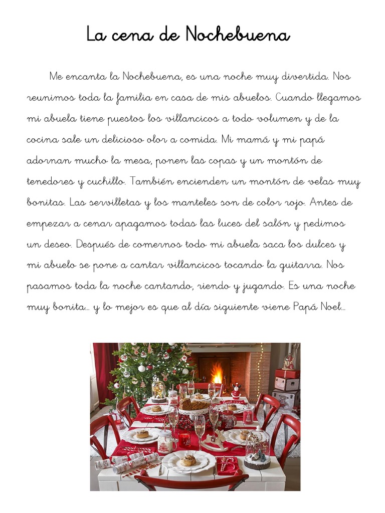 Cena Familiar en Nochebuena | PDF