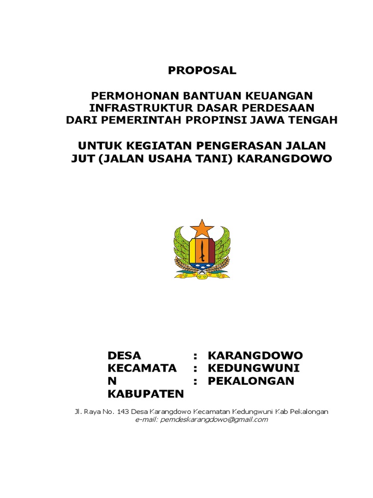 Proposal Karangdowo | PDF