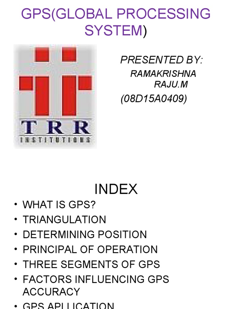 Gps (Global Processing System: Presented by | PDF | Global Positioning ...