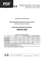 OREAS 990b Certificate | PDF | Outlier | Standard Deviation