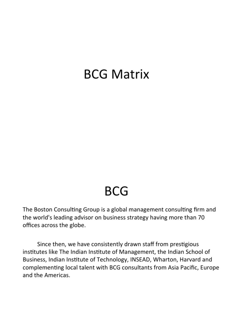 Strategic Approach To M & A - BCG Matrix | PDF