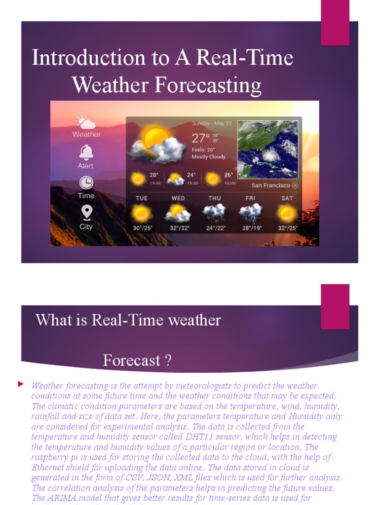 Introduction To A Real-Time Weather Forecasting | PDF | Weather ...