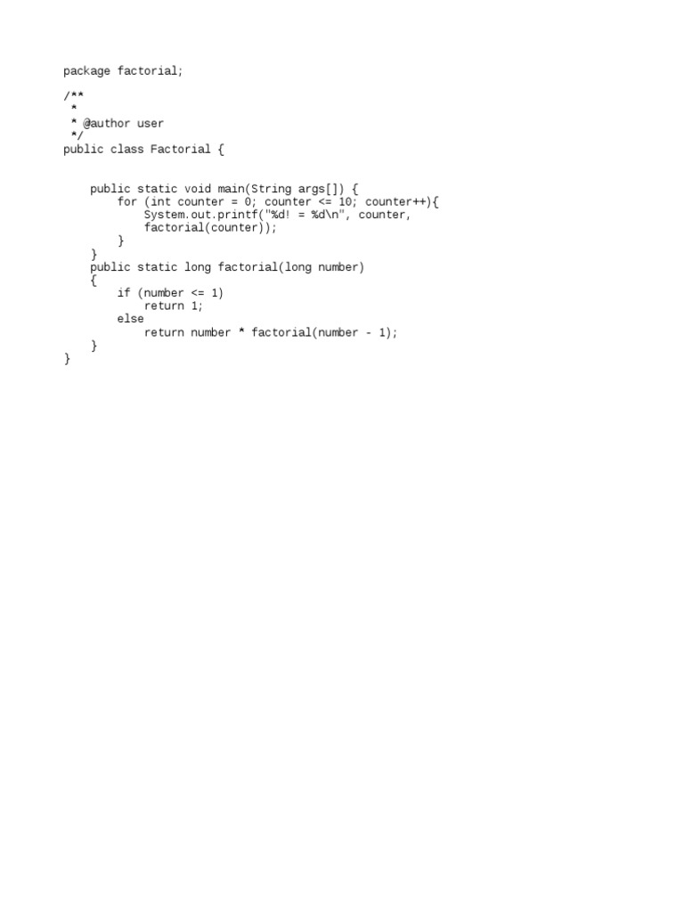 Factorial | PDF | Teaching Methods & Materials | Technology & Engineering