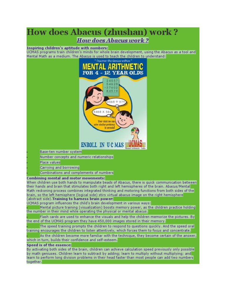 How Abacus Works | PDF