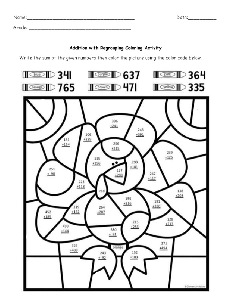 Addition With Regrouping Activity | PDF | Teaching Methods & Materials