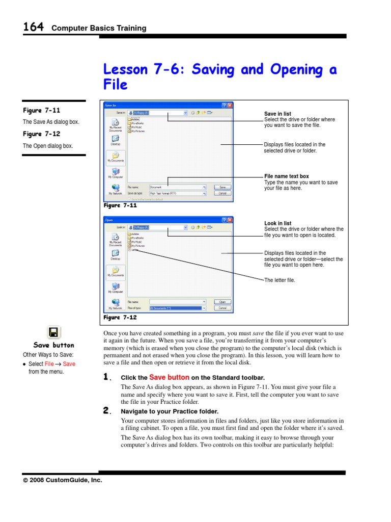 Computerbasics Saveopenfiles | PDF | Dialog Box | Computer File
