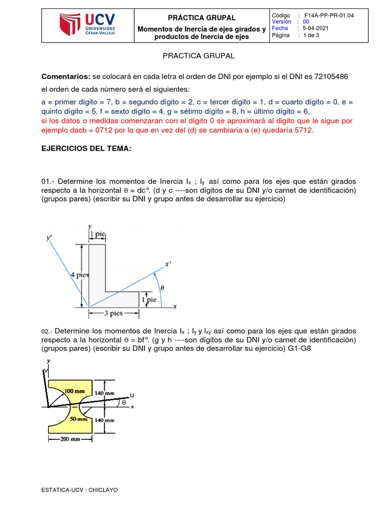 Sem 13-Pc-Estatica-Ucv-Chix | PDF | Movimiento (física) | Mecanica clasica
