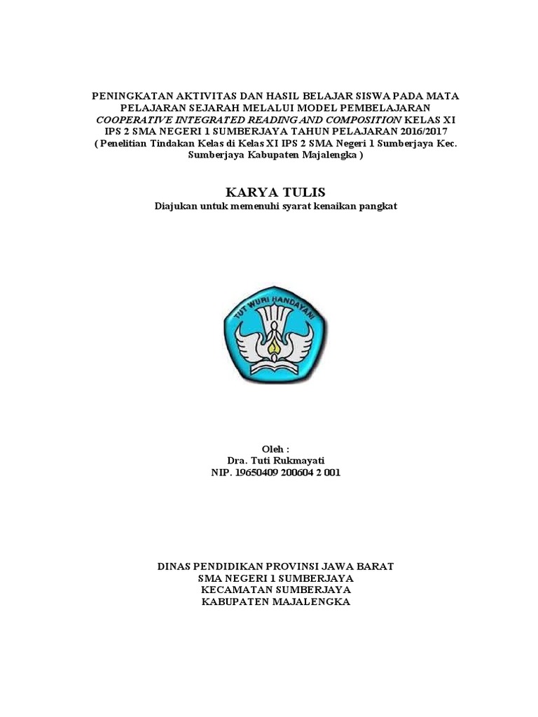 Contoh Cover PTK | PDF