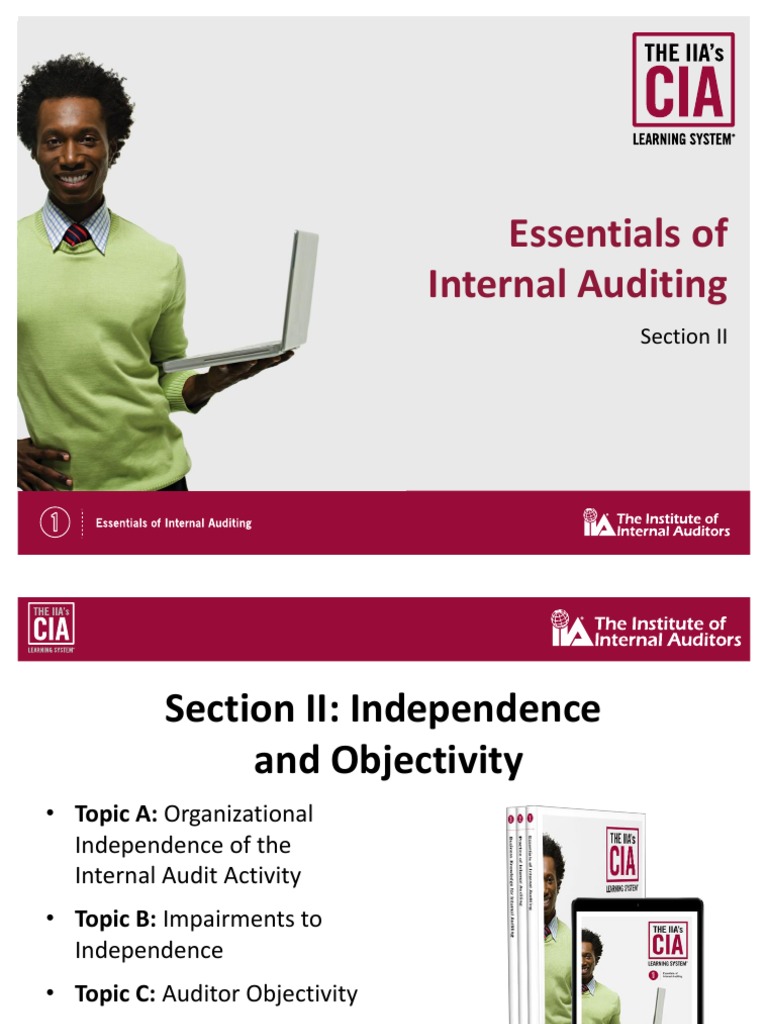 Essentials of Internal Auditing Independence and Objectivity | PDF ...