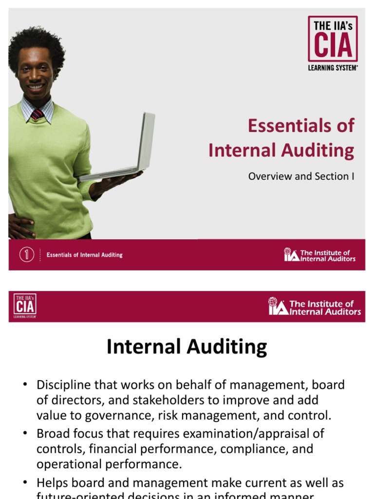IIA CIA v6-0 Part1 Section I | PDF | Internal Audit | Audit