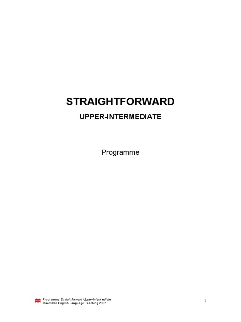 Straightforward Upper Intermediate Eng | PDF | Reading Comprehension | English Language