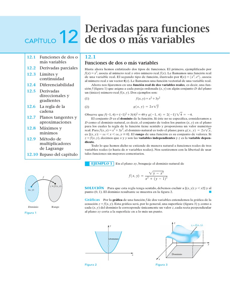 Derivadas de Funciones de Varias Variables Cap 12 Purcell | PDF | Derivado | Función (Matemáticas)