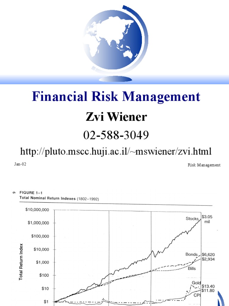 Financial Risk Management: Zvi Wiener | PDF | Option (Finance) | Value ...