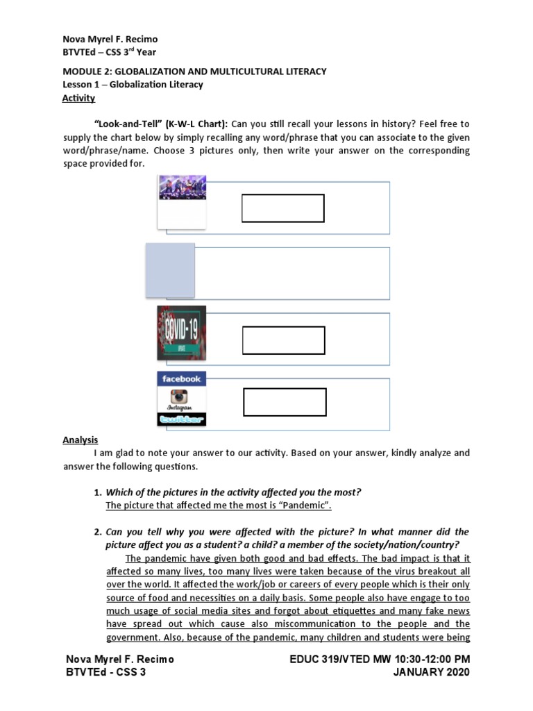 21st Century Skills Module - 2.lesson-1 | PDF | Pandemic
